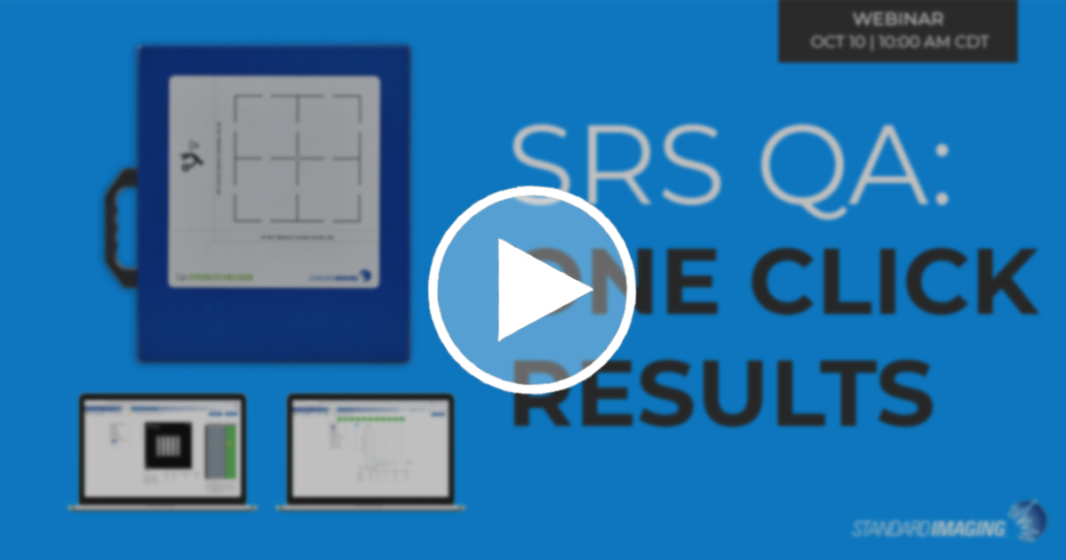 SRS QA: One Click Results | Standard Imaging